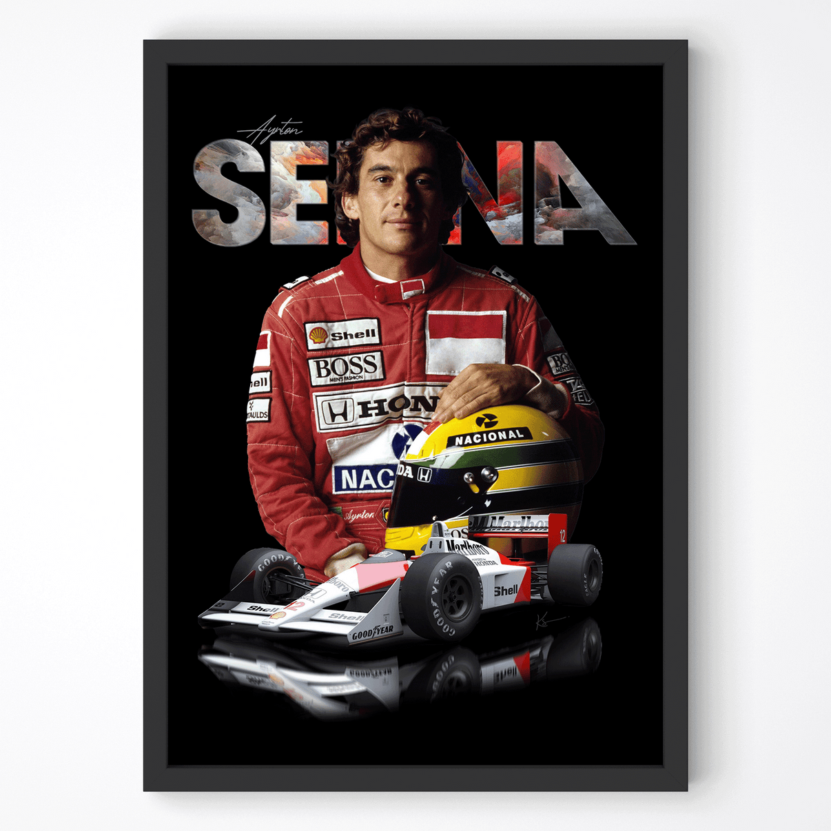 Ayrton Senna poster – 3D Radionica
